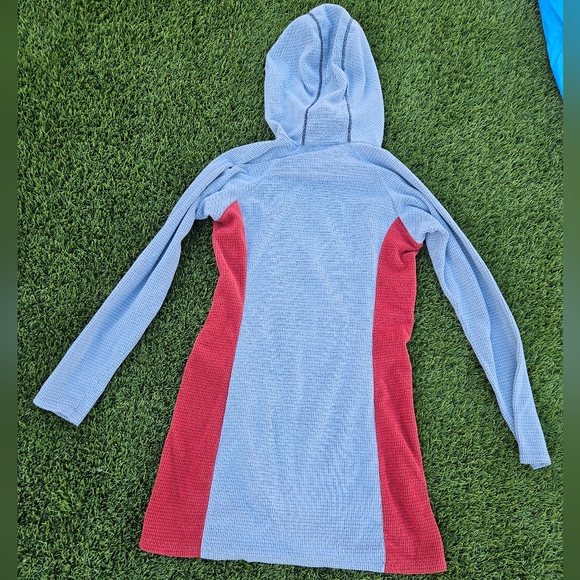 Melanzana | Jackets & Coats | Melanzana Red And Grey Sweater Dress ...